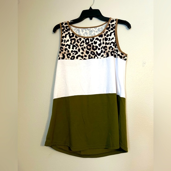 Tops | Leopard Print Tank | Poshmark